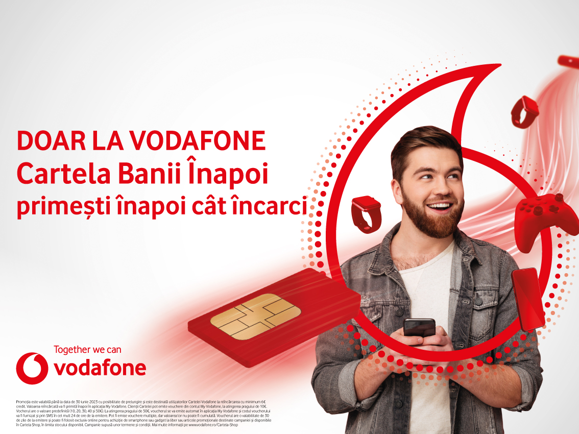 Vodafone lansează Cartela Banii Înapoi | Daniel Urda